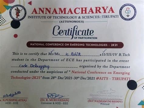 K Rohith Reddy Posted On Linkedin