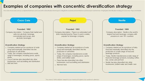 Examples Of Companies With Concentric Strategic Diversification Plan