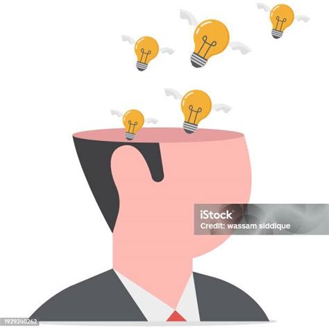 Ilustración De Idea Generation Develop New Idea Or Solution To Solve Problem Thinking Process To