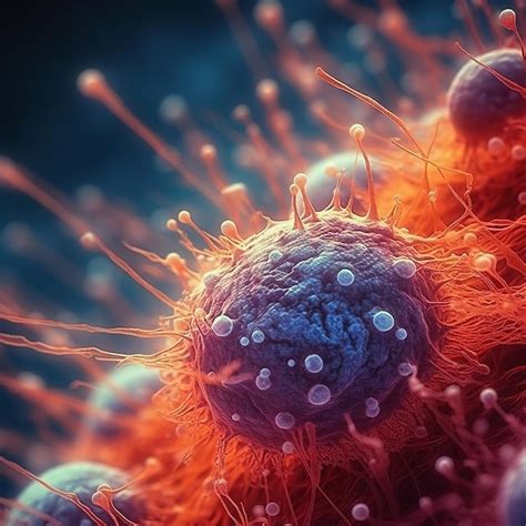 Microscopio De Células Humanas Foto Premium