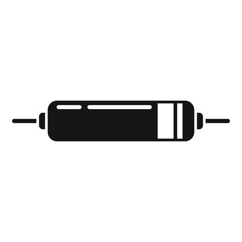 Electronic Capacitor Icon Simple Vector Component Resistor 15108272 Vector Art At Vecteezy