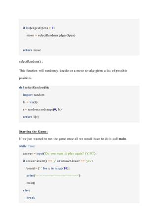 Artificial Intelligence Python DOCX Programming Languages Computing