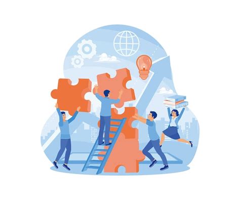 les gens avec des idées créatives résolvent des problèmes d affaires vers des cibles concept de