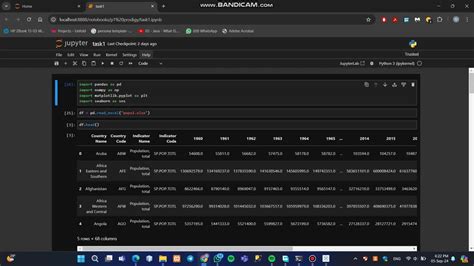 Nadeen Ahmed On Linkedin Prodigyds01 Dataanalysis Populationtrends Python Tableau