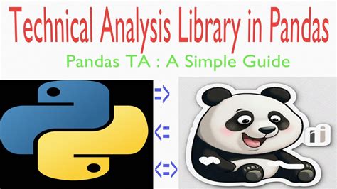 technical analysis library in pandas youtube