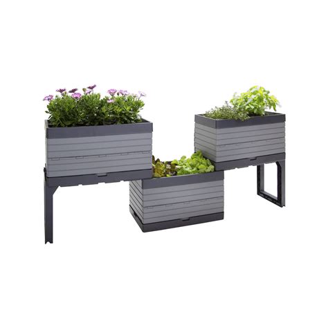 Backyard Farmer Raised Garden Bed Modular Planter Kit Bunnings New