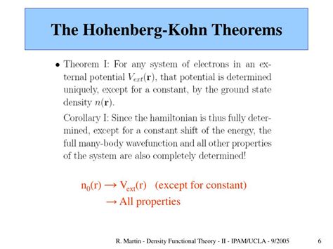 Ppt Density Functional Theory The Basis Of Most Modern Calculations Powerpoint Presentation
