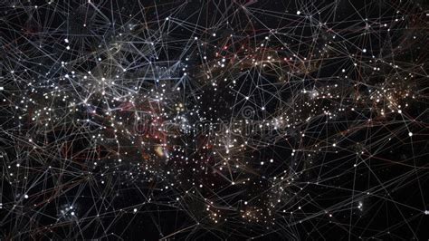 Technological Constellation Of Data Stock Illustration Illustration