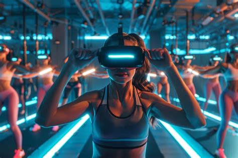 Premium Photo Virtual Fitness Classes With Gconnected Wearables