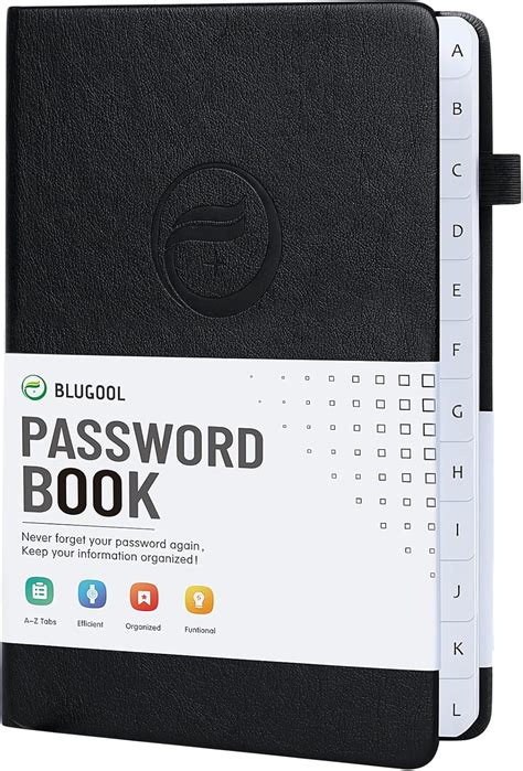 Password Book With Alphabetical Tabs Hardcover Password Keeper