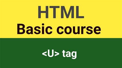 u tag in html in hindi how to use underline tag in html how to