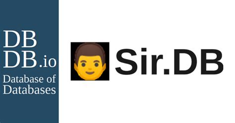 Sirdb Database Of Databases