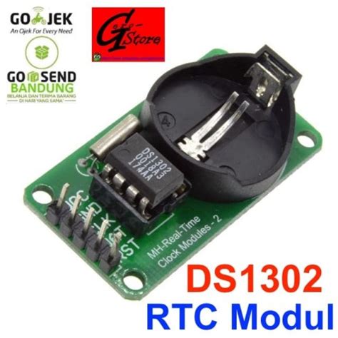 jual ds1302 real time clock module rtc ds 1302 modul pencacah waktu