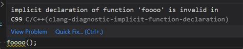 No Warnings When Implicitly Declaring A Function Issue Microsoft Vscode Cpptools GitHub