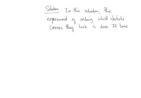 solved determine whether or not the given procedure results in a