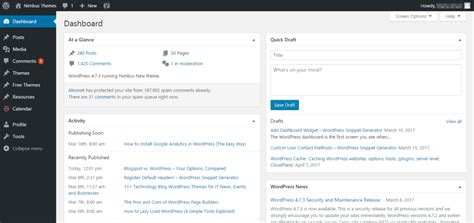 add dashboard widget wordpress code generator tool