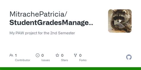 GitHub MitrachePatricia StudentGradesManagement My PAW Project For The Nd Semester