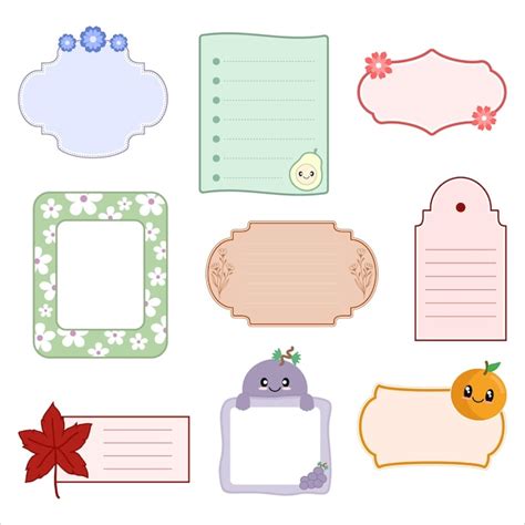 Premium Vector Set Of Blank Label Template
