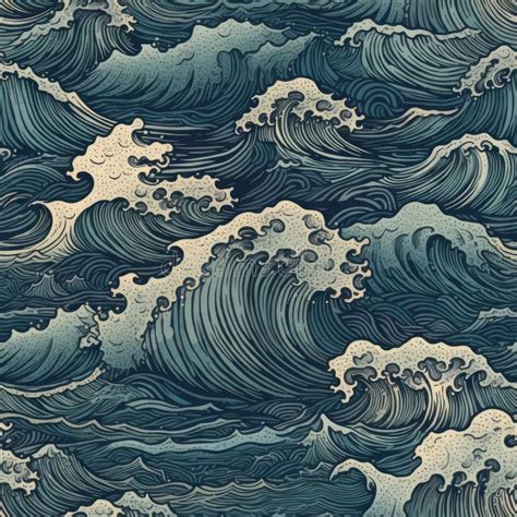 Captivating Ocean Waves Drawing For Your Next Project Stock Illustration Illustration Of