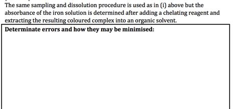 [a] in each of the following experiments identify