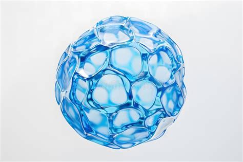 A Cluster Of Translucent Blue Orbs Filled With Smaller Orbs Floats Stock Illustration