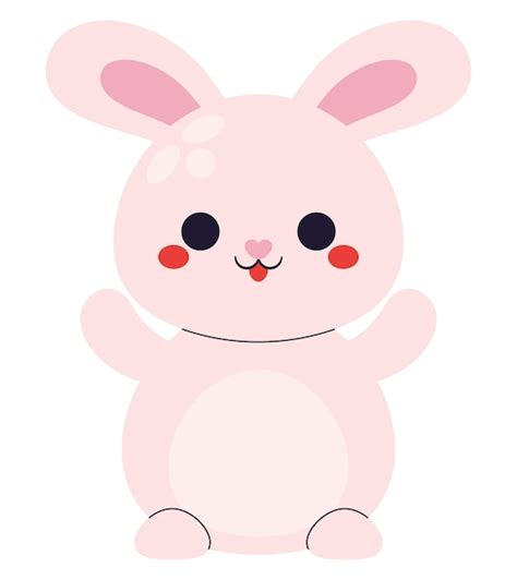 Free Vector Cute Bunny Design
