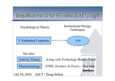 Implications Of Embodied Cognition And Enactivism For Instructional Des…