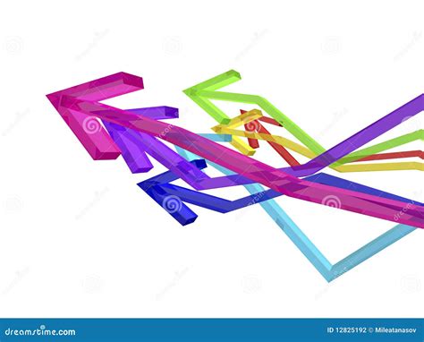 Colorful Arrows Stock Illustration Illustration Of Forward 12825192