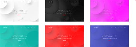 Website Header With Different Colors Editable Figma