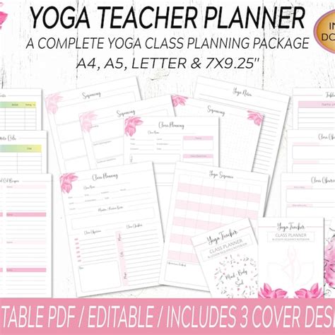 Yoga Class Plan Etsy