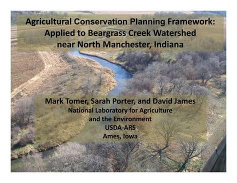 Agriculture Conservation Planning Framework Tomer Ppt
