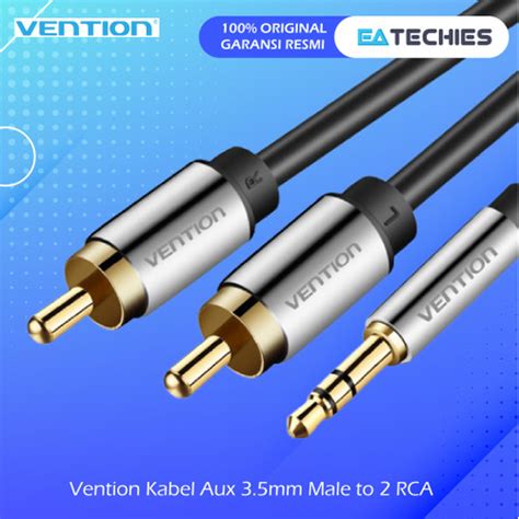 Jual Vention Kabel Aux Audio Jack Mm Male To Rca Male Speaker Bcf M Kota Bandung