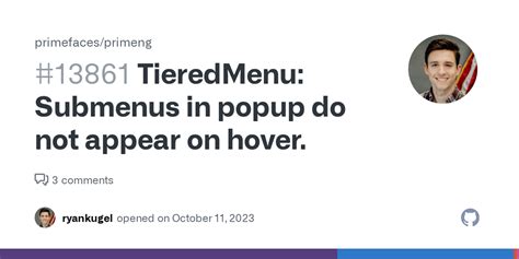 Tieredmenu Submenus In Popup Do Not Appear On Hover · Issue 13861