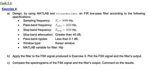 Solved Task Exercise A Design By Using MATLAB Tool Chegg