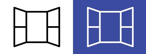 Open Windows Icon Logo Sign Set Outline 48257907 Vector Art At Vecteezy