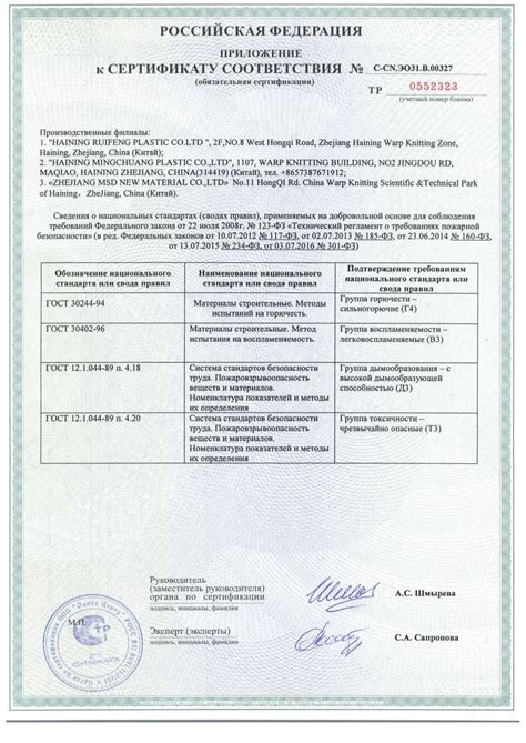 Сертификаты - Компания Alezi в Туле