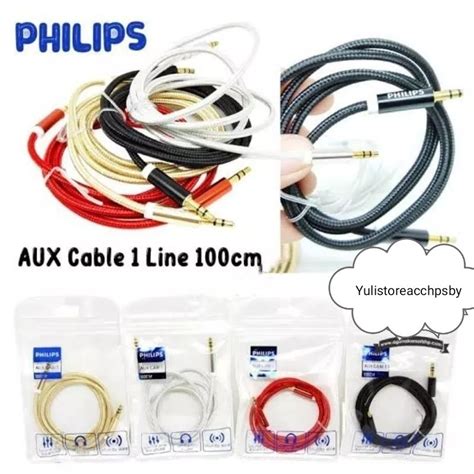 Jual Kabel Aux 1 1 Besi Philips Stainless Kabel Audio Speaker Aktif