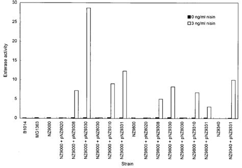 Expression Levels Of Esta In Different L Lactis Strains And Download Scientific Diagram