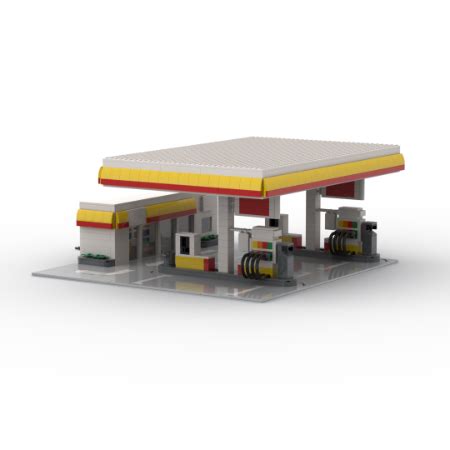 LEGO MOC Gas Station By Lego Xtremcar Rebrickable Build With LEGO