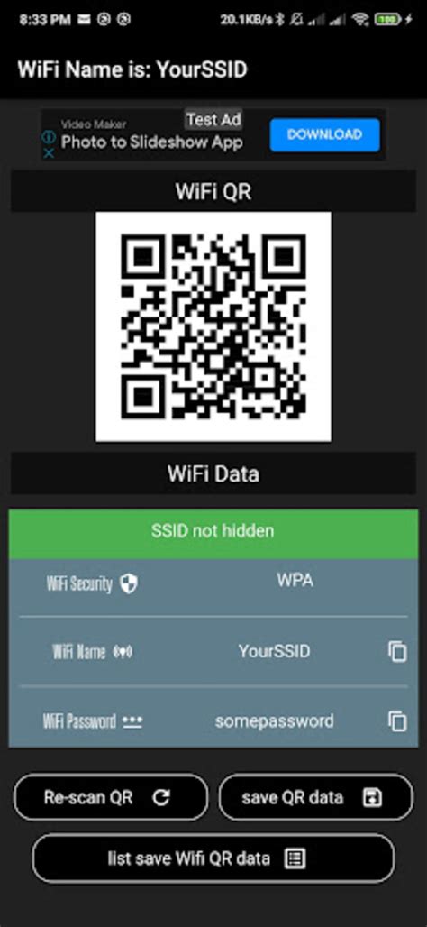 android için wifi qr password scanner İndir