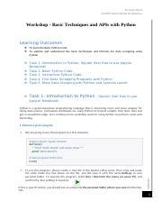 Master Python Basics Workshops Data Scraping Techniques Course Hero