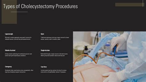 Types Of Cholecystectomy Procedures Ppt Slides St Ai Ss Ppt Example