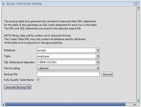 Mysql Database Backup Tool For Mac Windows And Linux