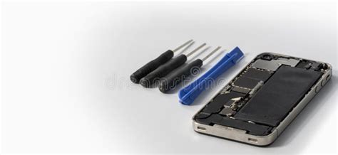 Technician Repairing The Cell Phone Parts And Tools For Recovery Repair Phone Smartphone And