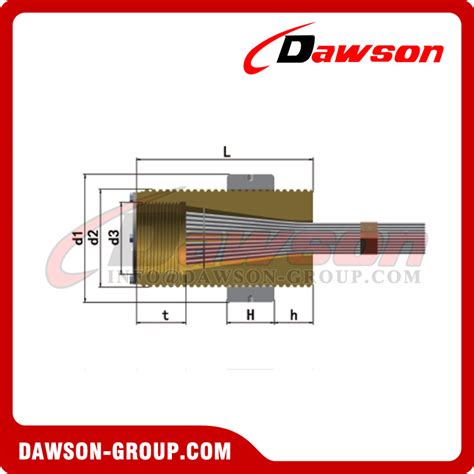 Φ5 Suspension Bridge Prefabricated Main Cable Strand Hot Cast Anchor