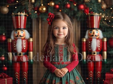Nutcracker Digital Backdrop Blurred Nutcracker Background Christmas