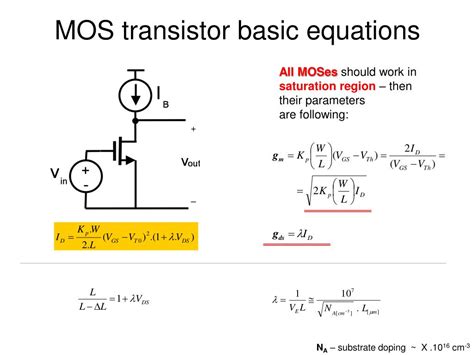 Equation Transistor Mos At Myrtle Sturm Blog