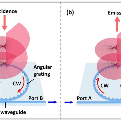A Schematic Of The Angular Grating Based Integrated Optical Vortex Download Scientific
