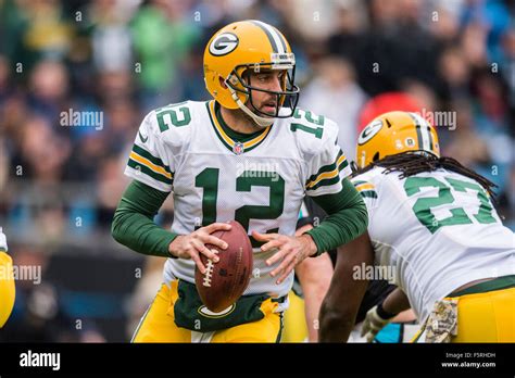 Green Bay Packers Quarterback Aaron Rodgers 12 During The Nfl Football Game Between The Green