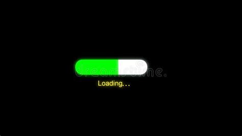 Loading Progress Bar Computer Screen Animation Stock Video Video Of